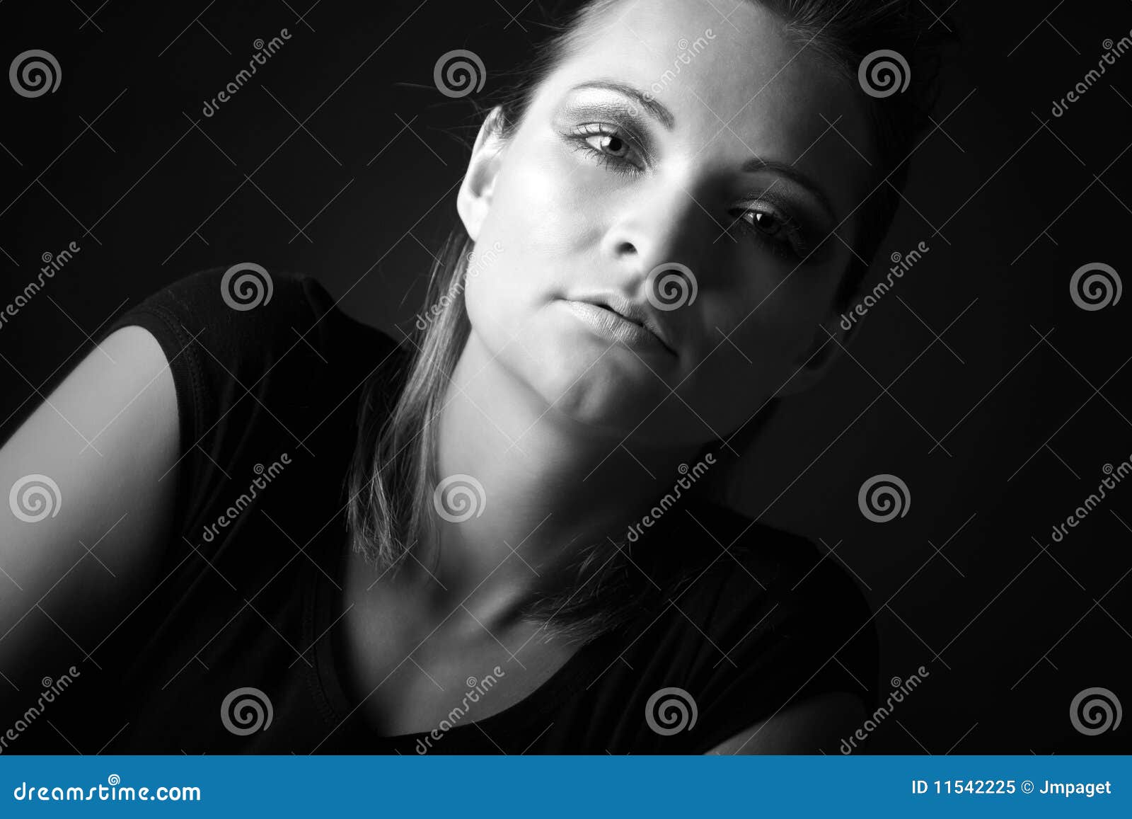 Low Key Shot of a Stunning Fashion Model Stock Image - Image of ...