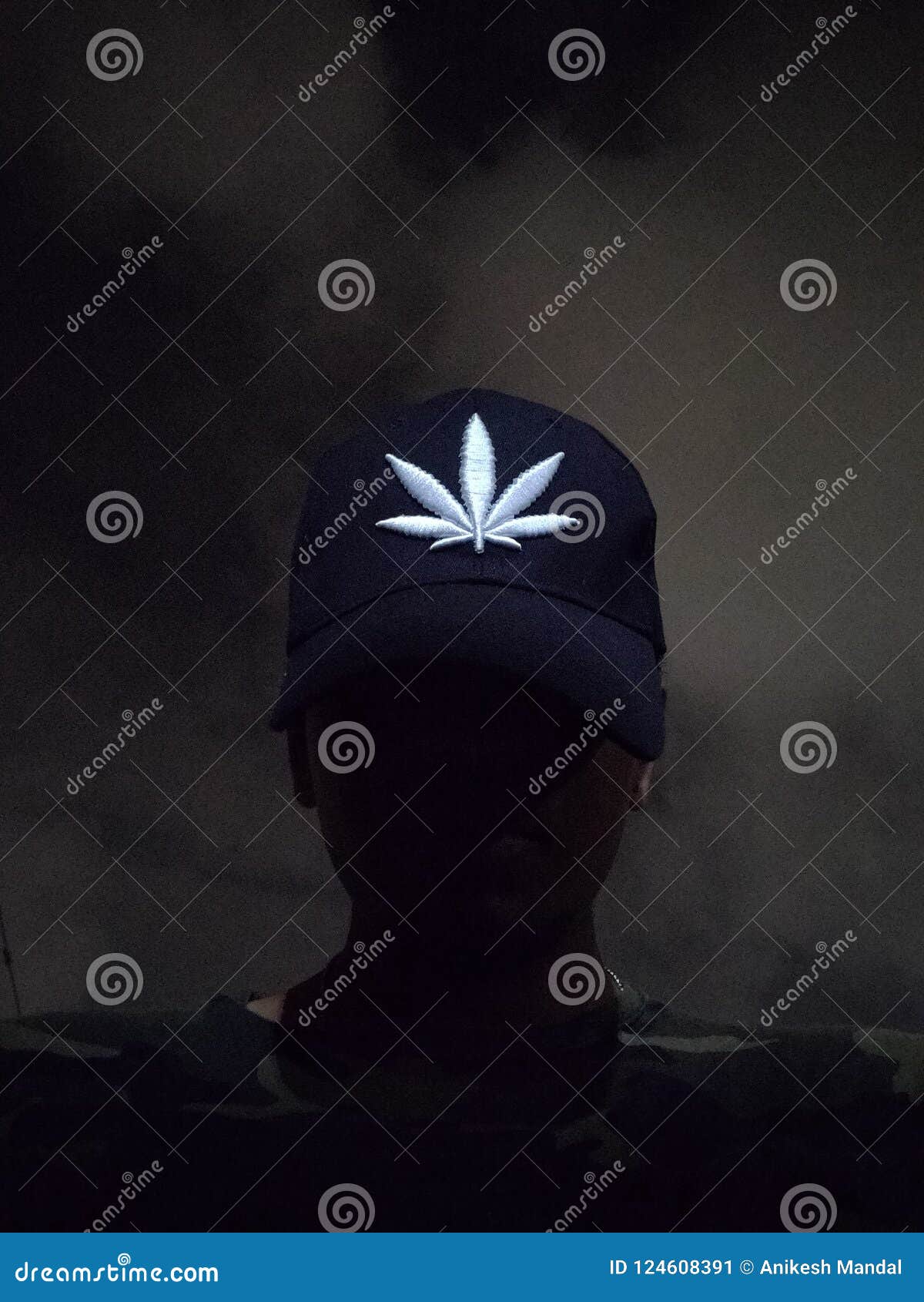 Weed on cap stock image. Image of leaf, weed, light - 124608391