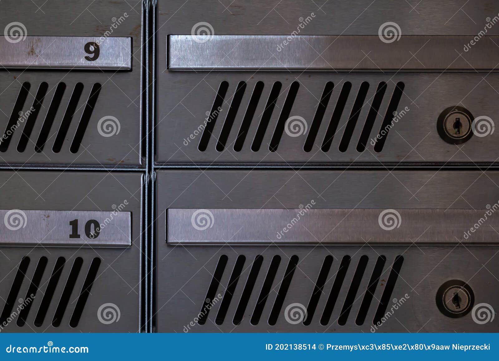 Mailboxes in a Multi-family Block of Flats Stock Photo - Image of house ...