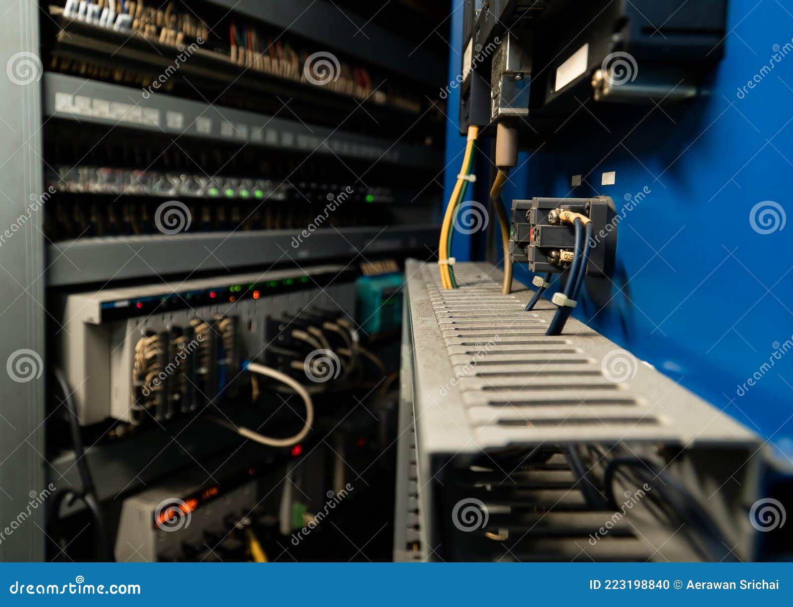 Main Line Connection Point To the Circuit Board. Stock Photo - Image of ...
