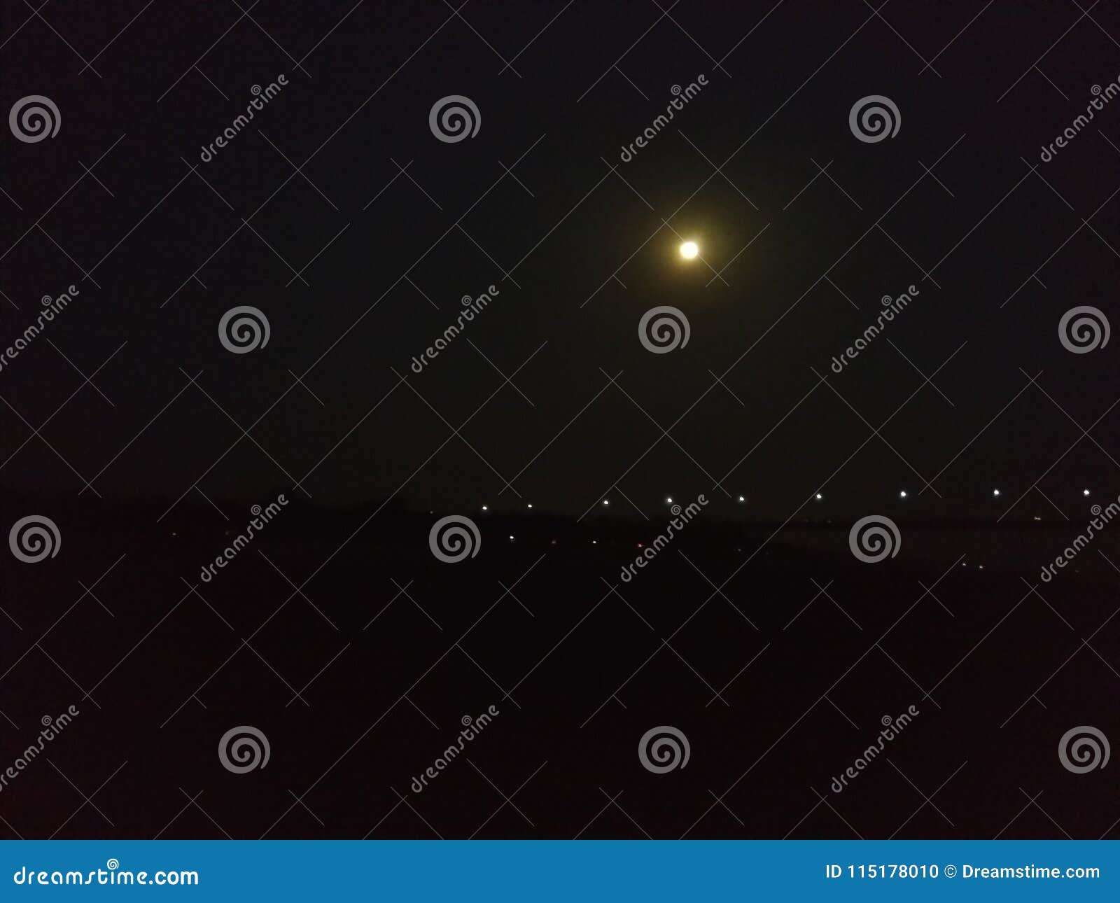 Moonlight stock photo. Image of night, lights, moonlight - 115178010