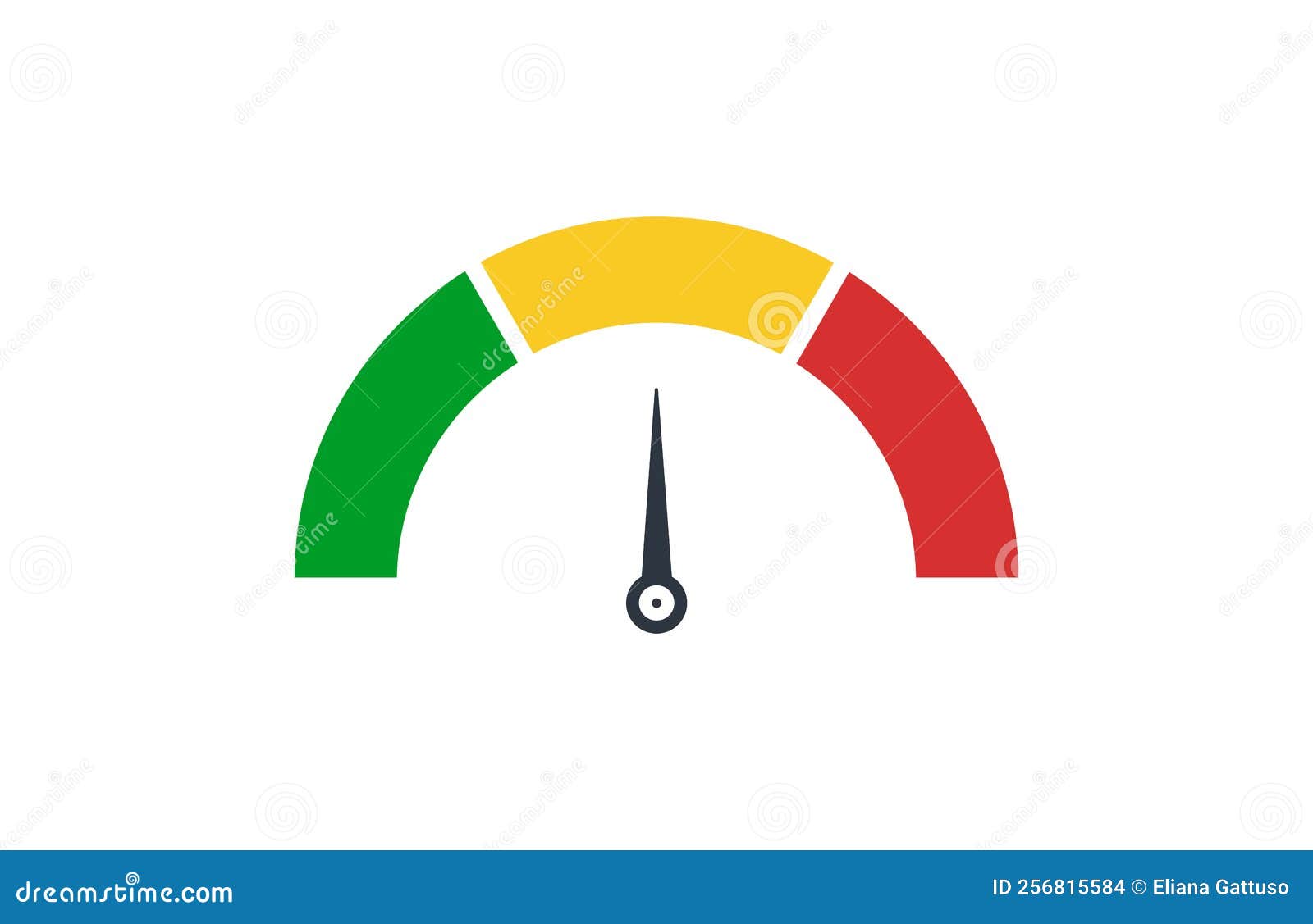 Low, Moderate and High Gauges Icon on White Background. Stock Vector ...