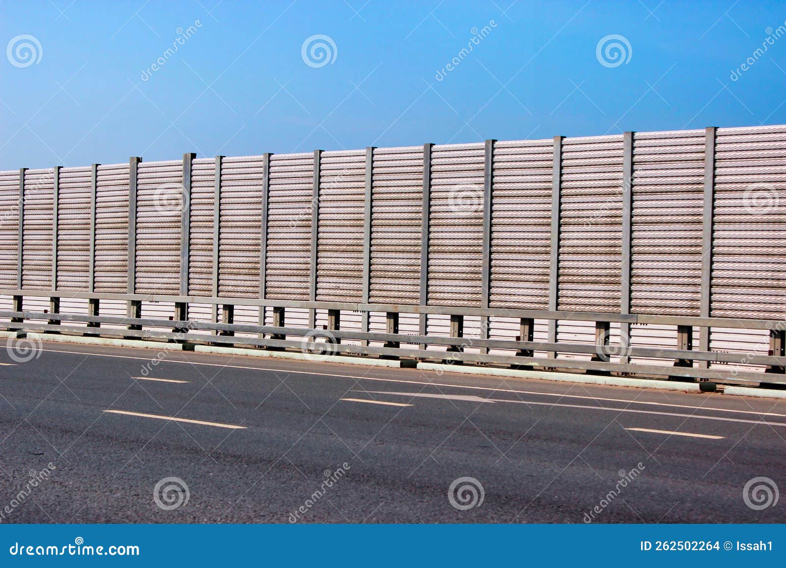 Low Noise Insulation Panels on the Road Stock Photo - Image of ...