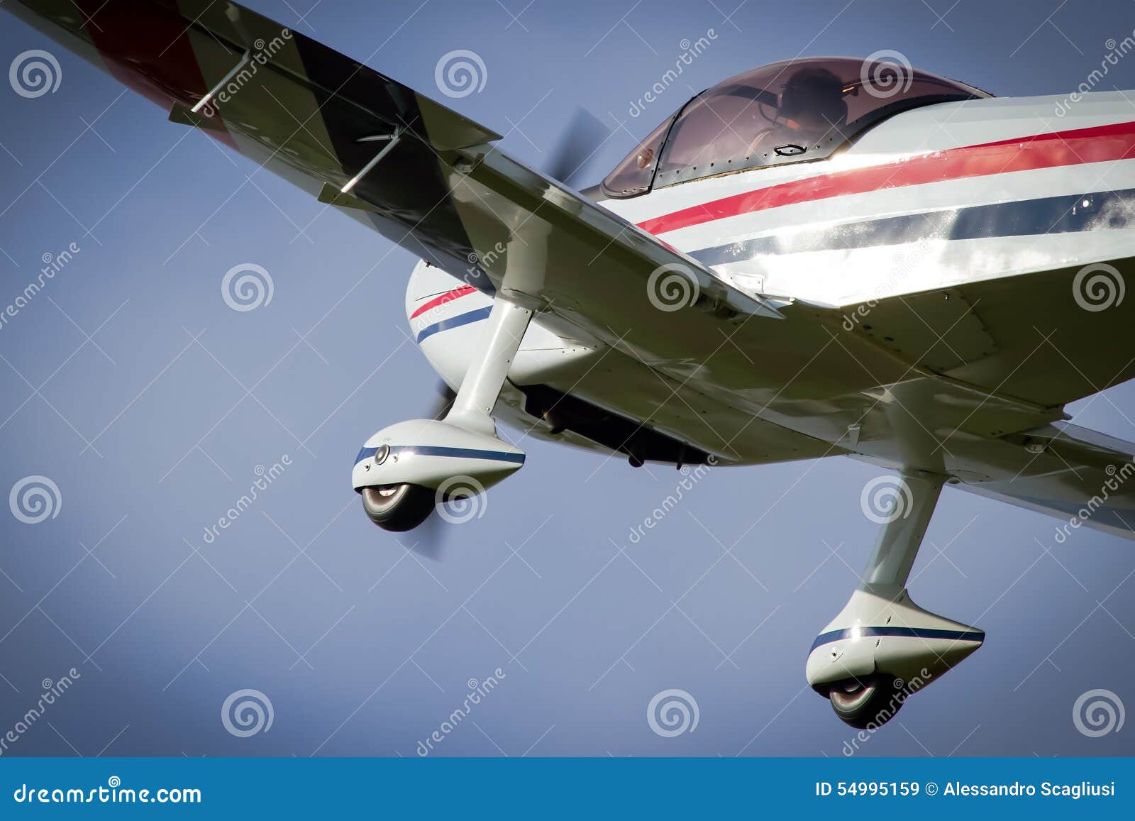 Low Pass Overfly of an Aerobatic Aircraft Stock Image - Image of pilot ...