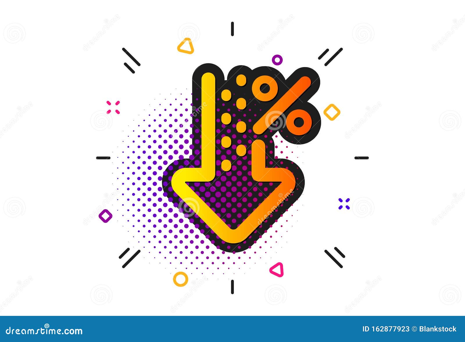 Low Percent Icon. Discount Sign. Decrease Percentage. Vector Stock ...