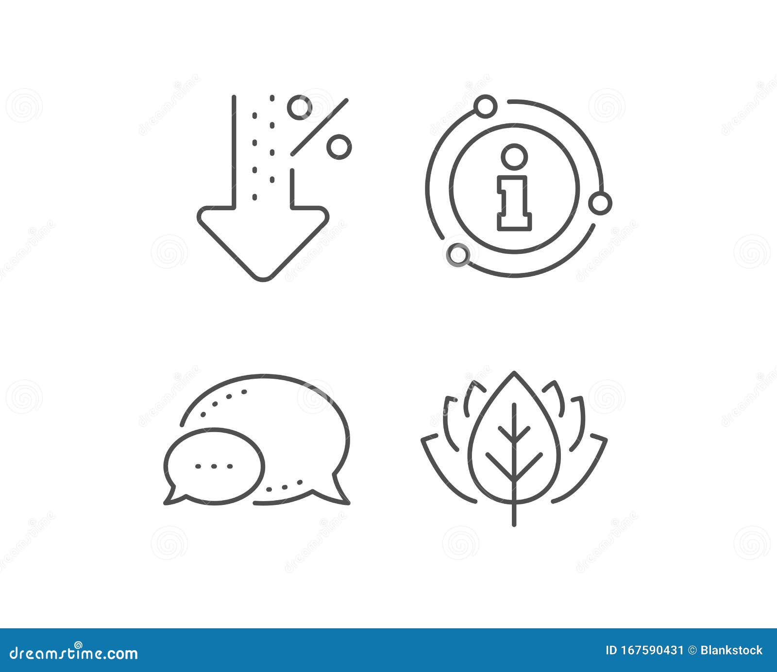 Low Percent Line Icon. Discount Sign. Decrease Percentage. Vector Stock Vector - Illustration of ...