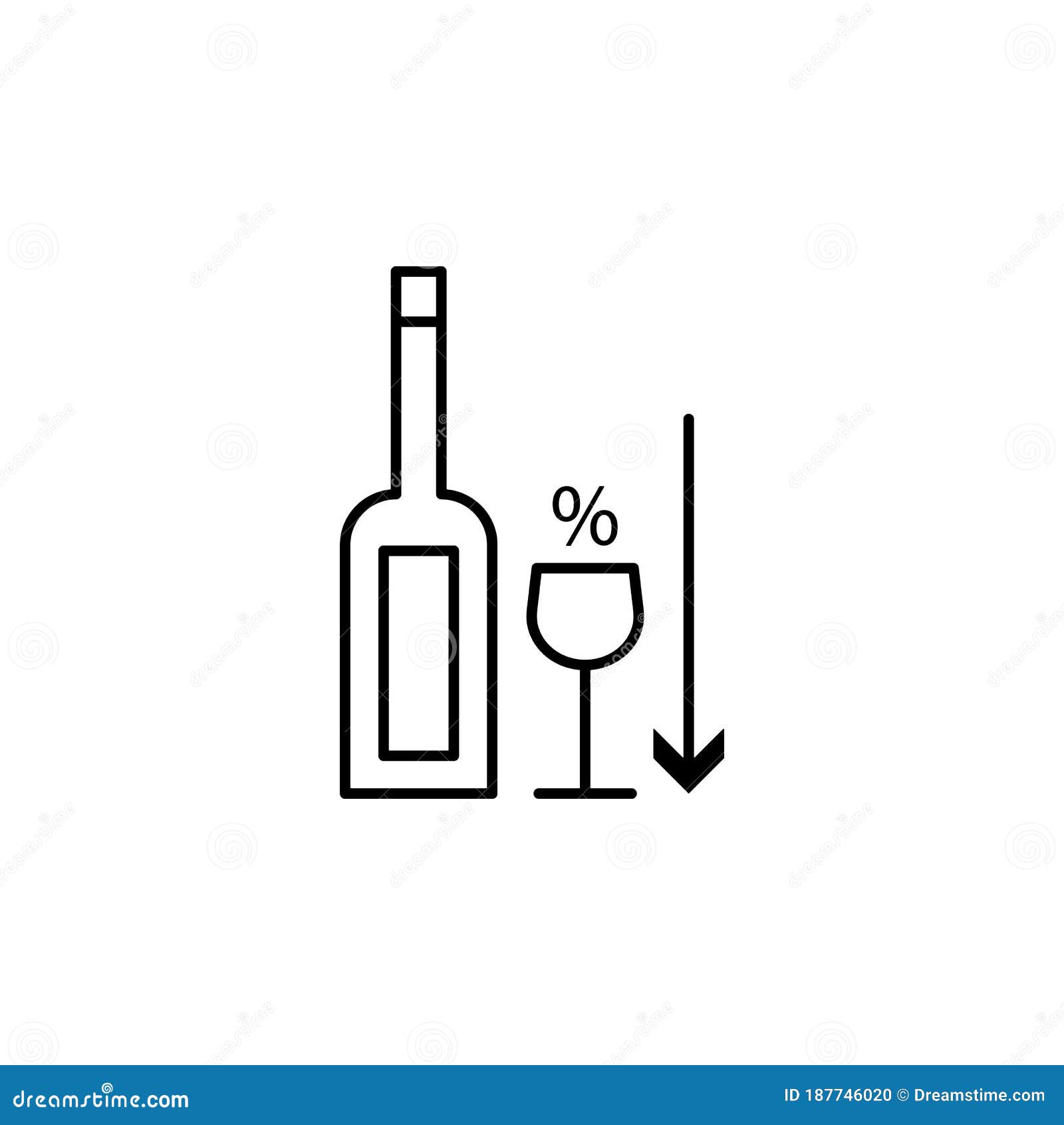 Low Percentage Icon. Element of Arrow and Object Icon for Mobile ...