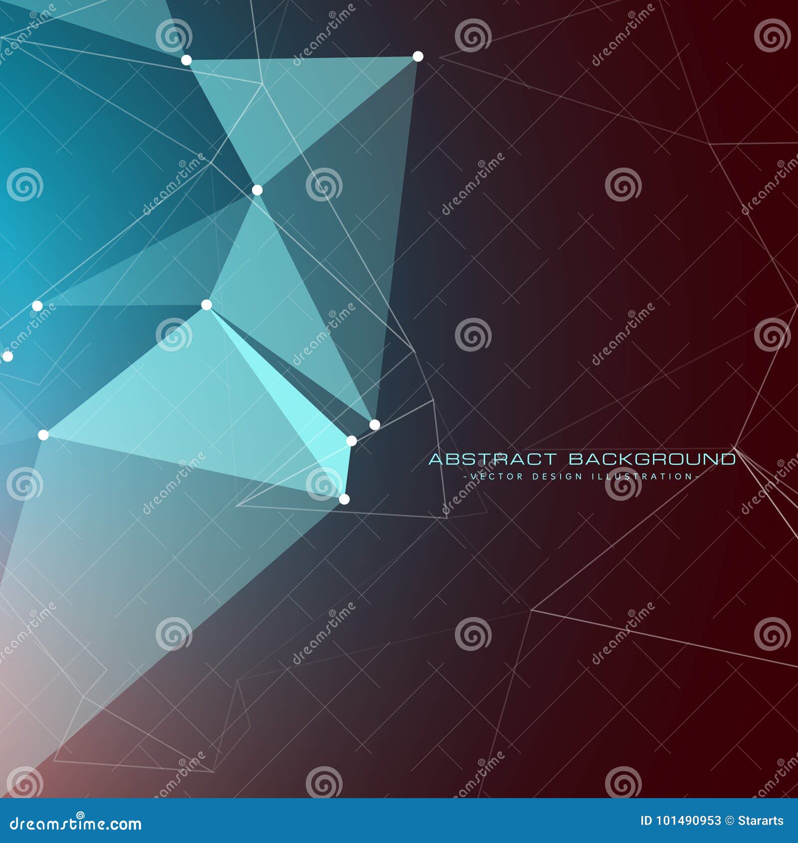 Low Poly Abstract Background with Light Effects Stock Vector ...