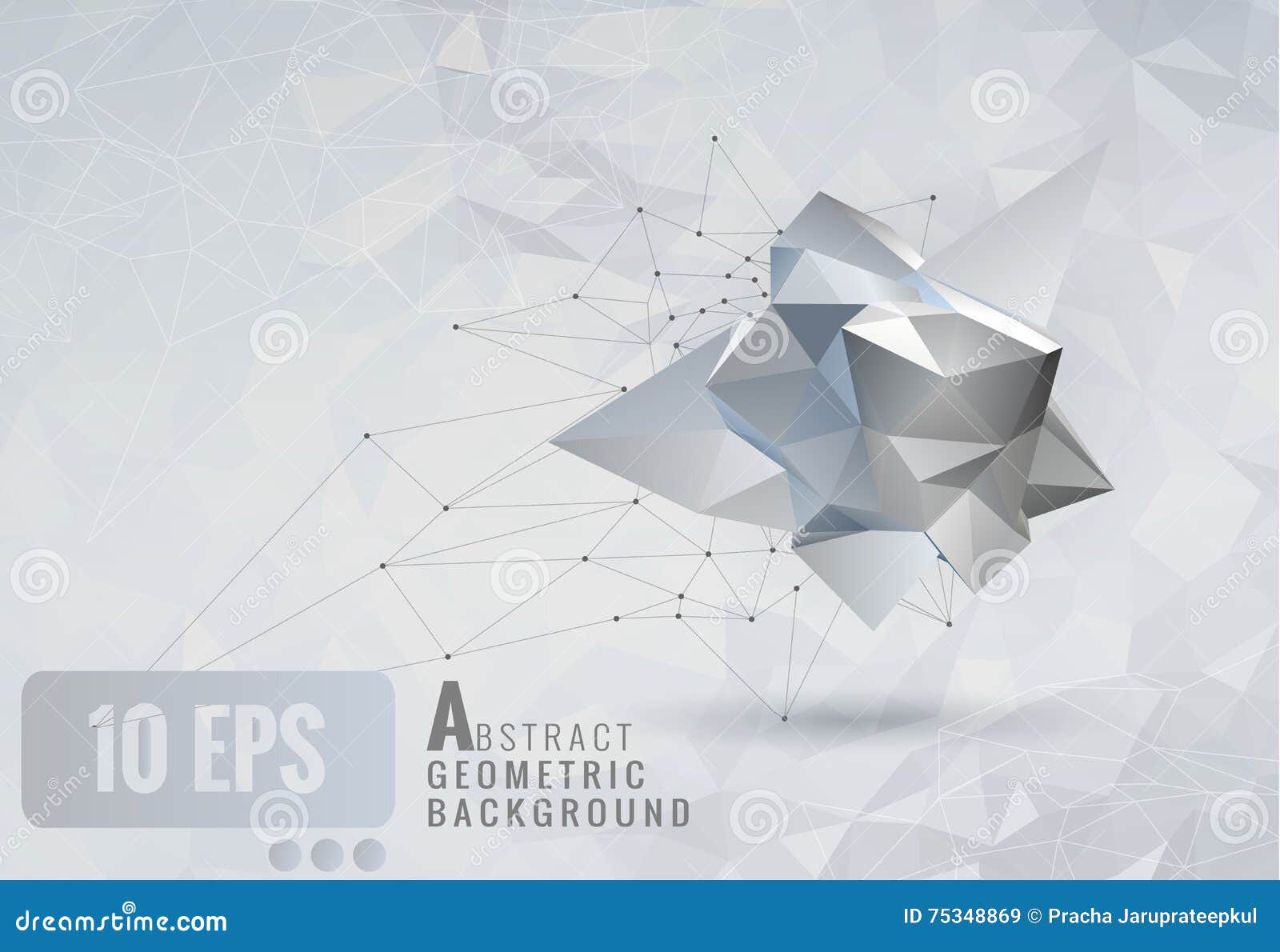 Low Poly Abstract Geometric Shape Template Background Stock Vector ...