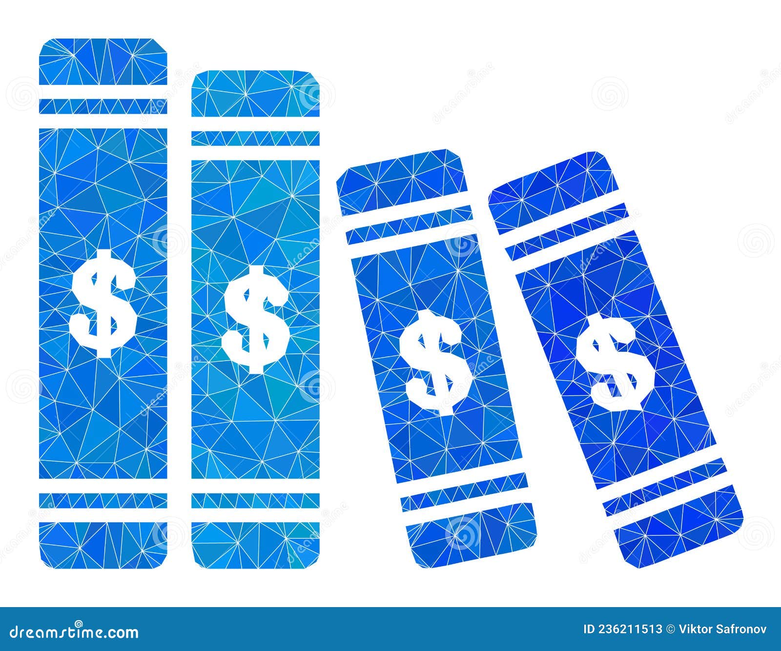 Vector Accounting Books Triangle Filled Icon Stock Vector ...