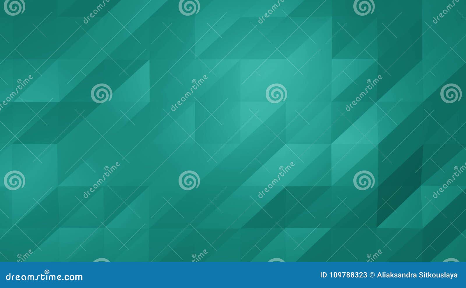 Low Poly Aqua Blue Green Loop Abstract Background. Seamlessly Loopable ...