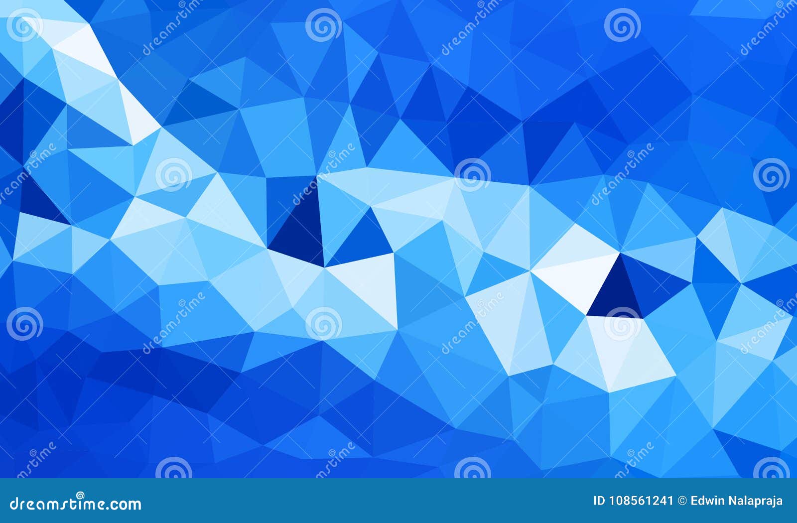 Low Poly Background Blue Color Stock Vector - Illustration of abstract ...
