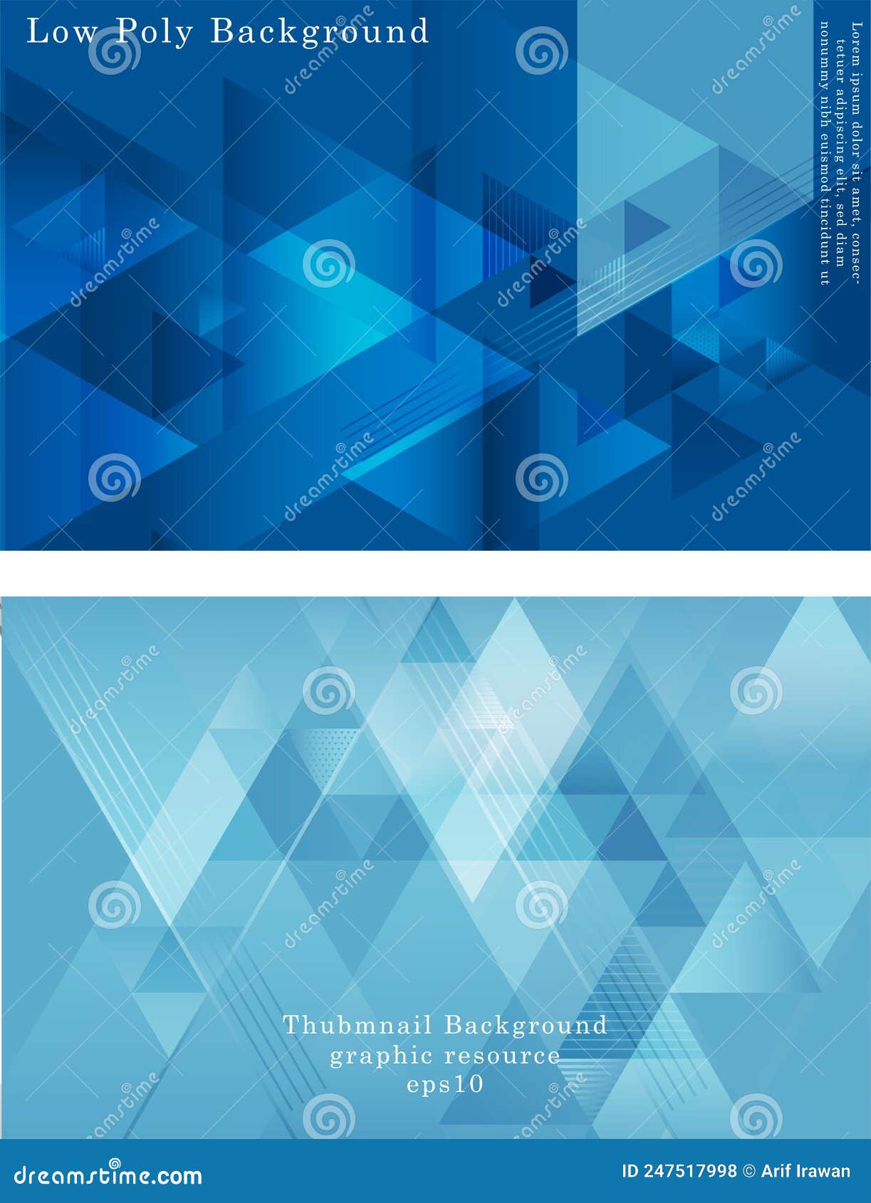 Low Poly Background Wallpaper Geometry Blue Stock Vector - Illustration ...