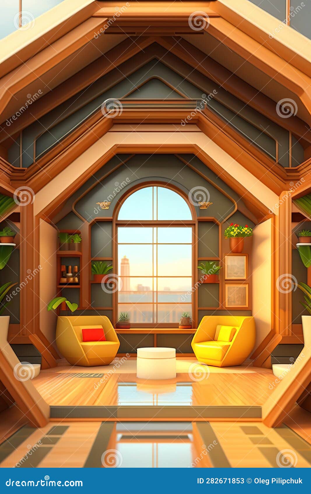 Low Poly:big Station, Interior, People, Ai Generated Stock Illustration ...