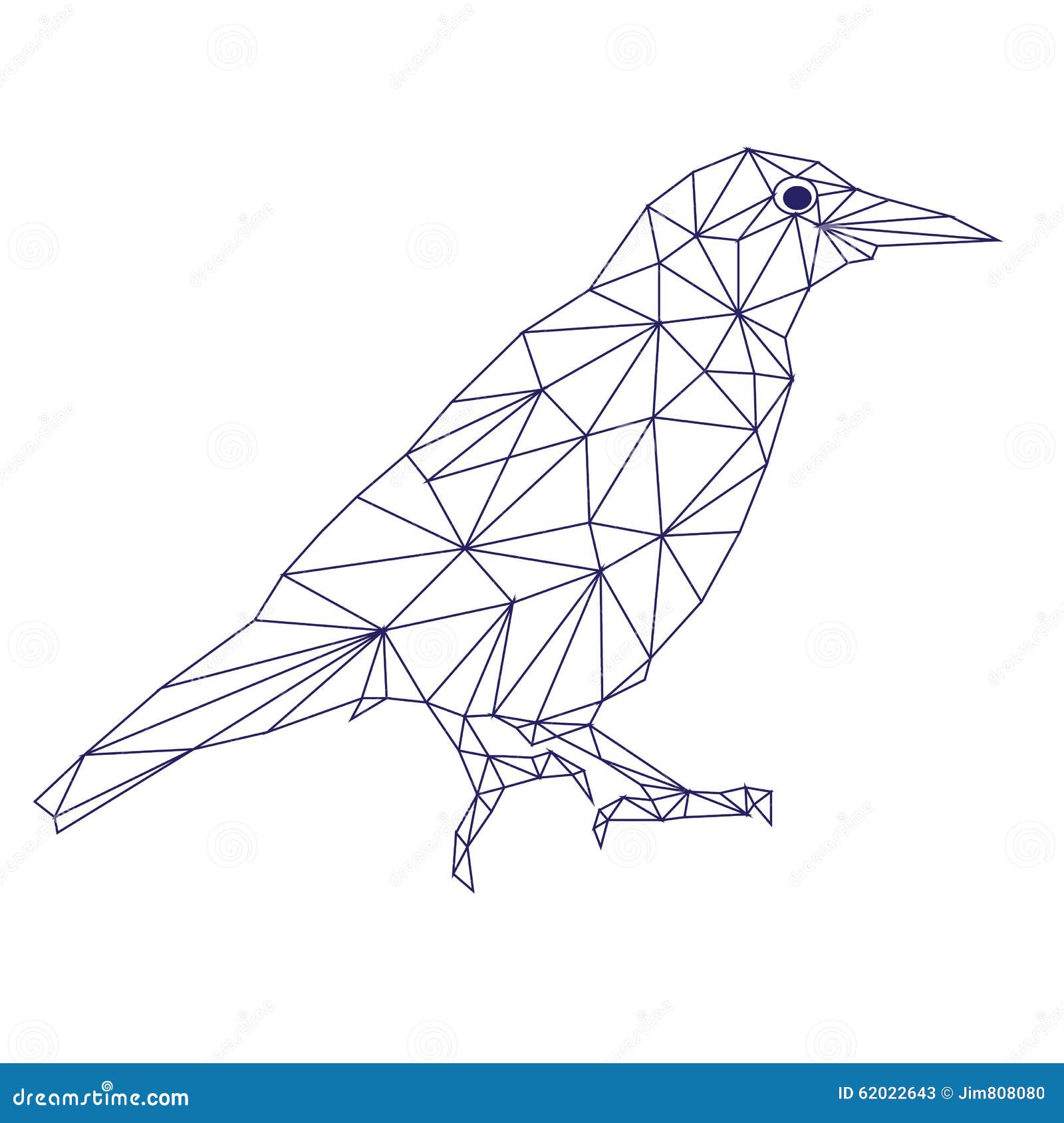 Low poly bird stock illustration. Illustration of abstract - 62022643