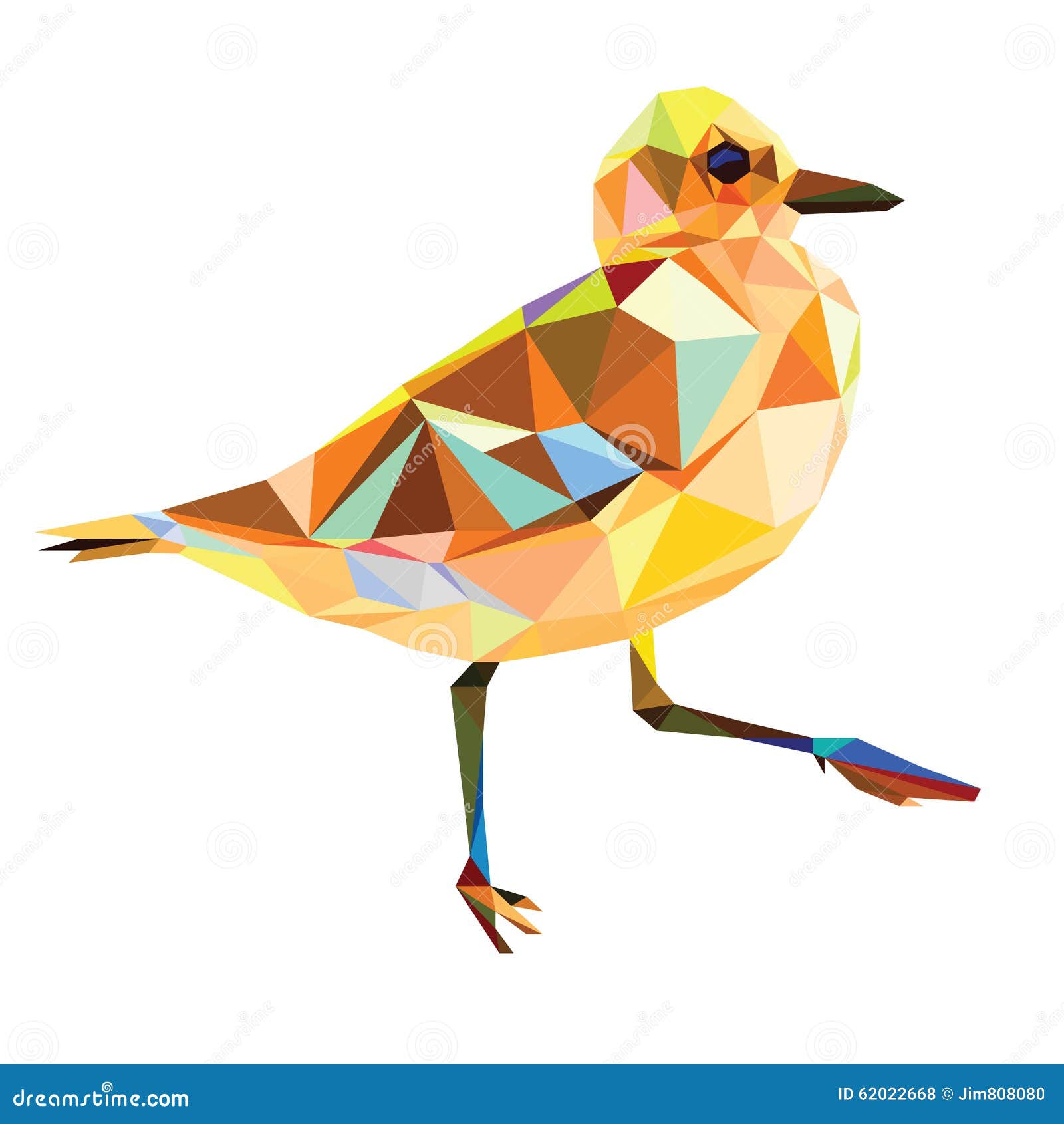 Low poly bird stock illustration. Illustration of white - 62022668