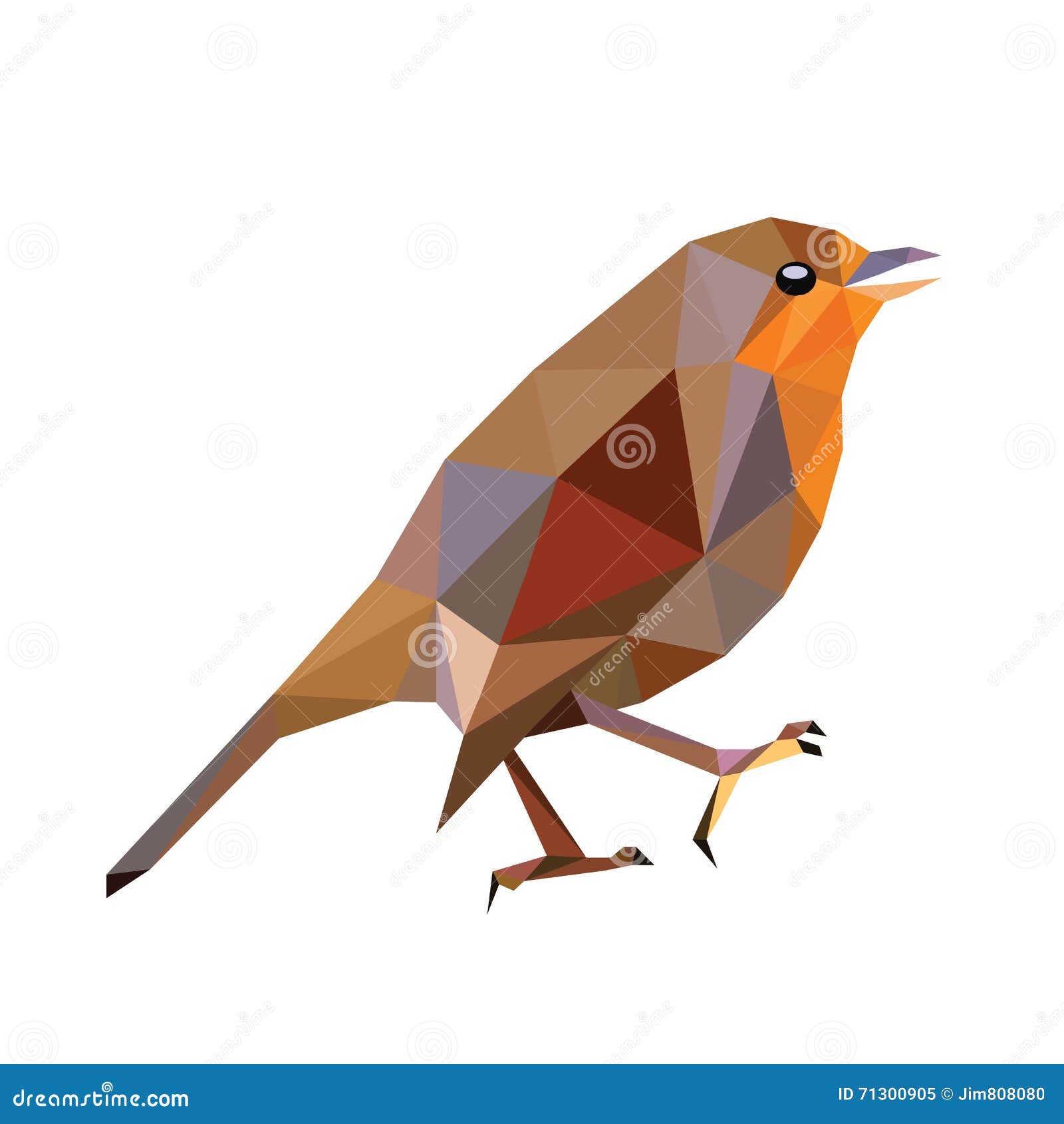 Low poly bird stock illustration. Illustration of canary - 71300905