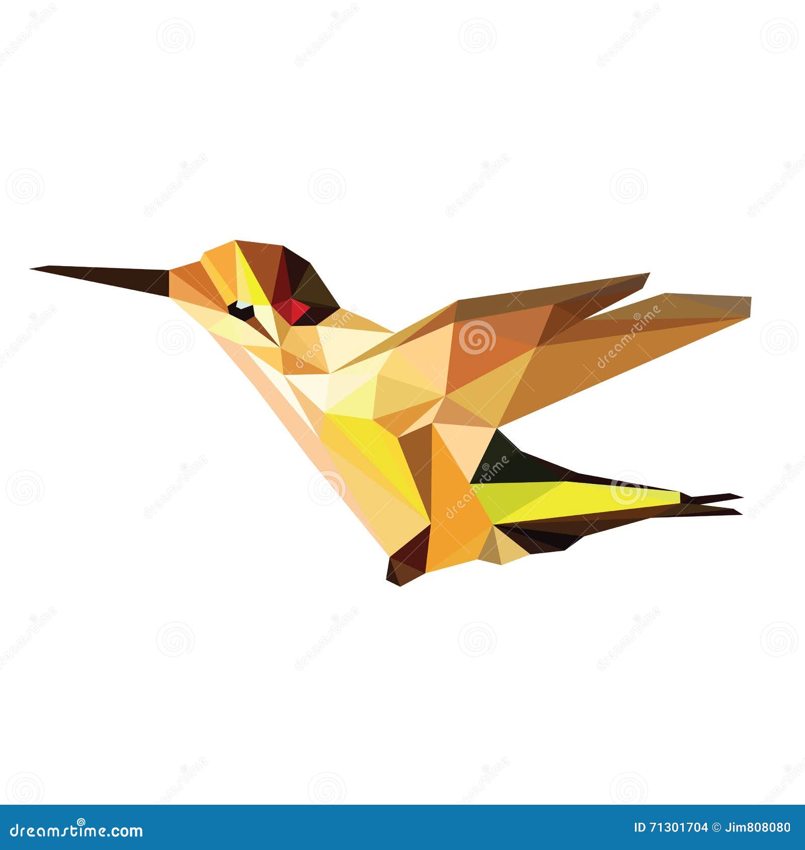 Low poly bird stock illustration. Illustration of wildlife - 71301704