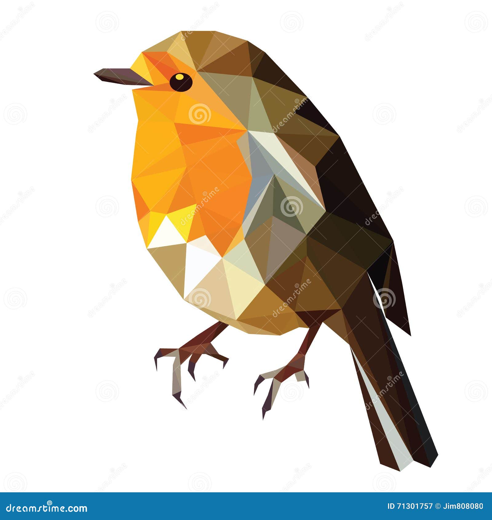 Low poly bird stock illustration. Illustration of graphic - 71301757