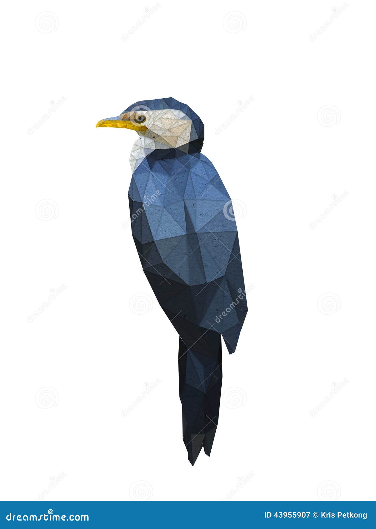 Low poly bird stock illustration. Illustration of adhesive - 43955907