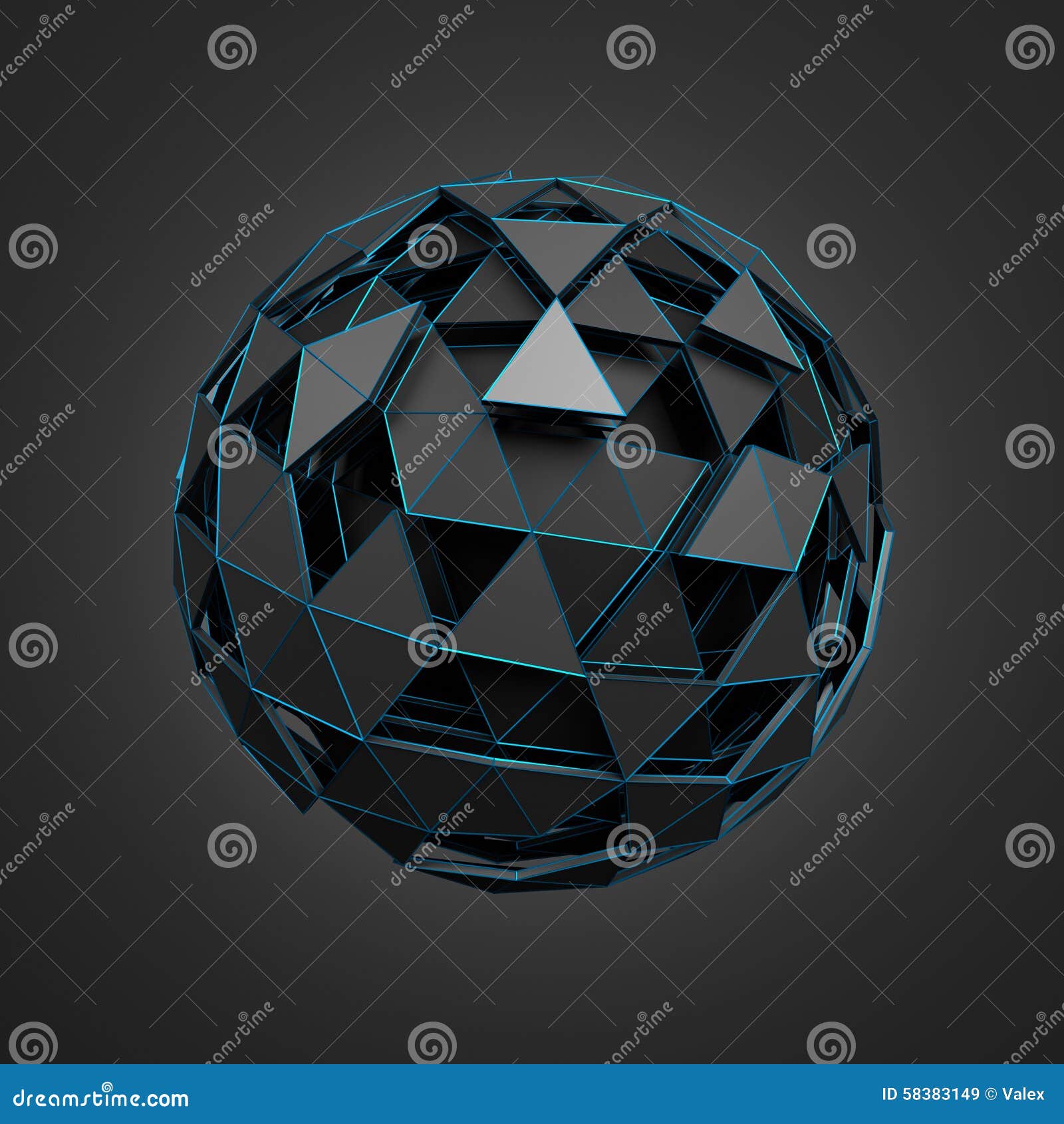 Black Sphere Cartoon Vector | CartoonDealer.com #55603057