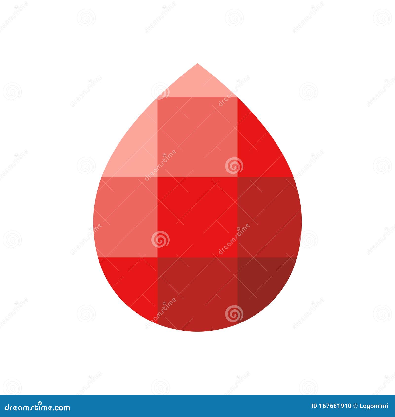 Low Poly Blood Logo Icon Template Elements - Vector Stock Vector ...