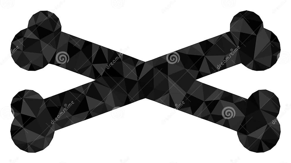 Bones Lowpoly Icon stock vector. Illustration of basis - 220719002