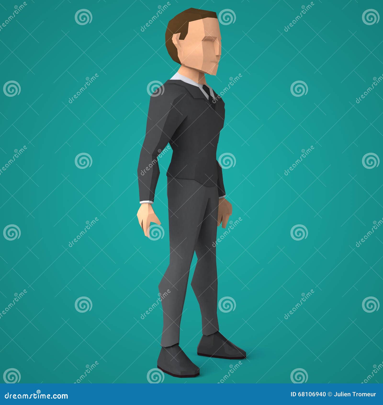 Low poly business man stock illustration. Illustration of character ...