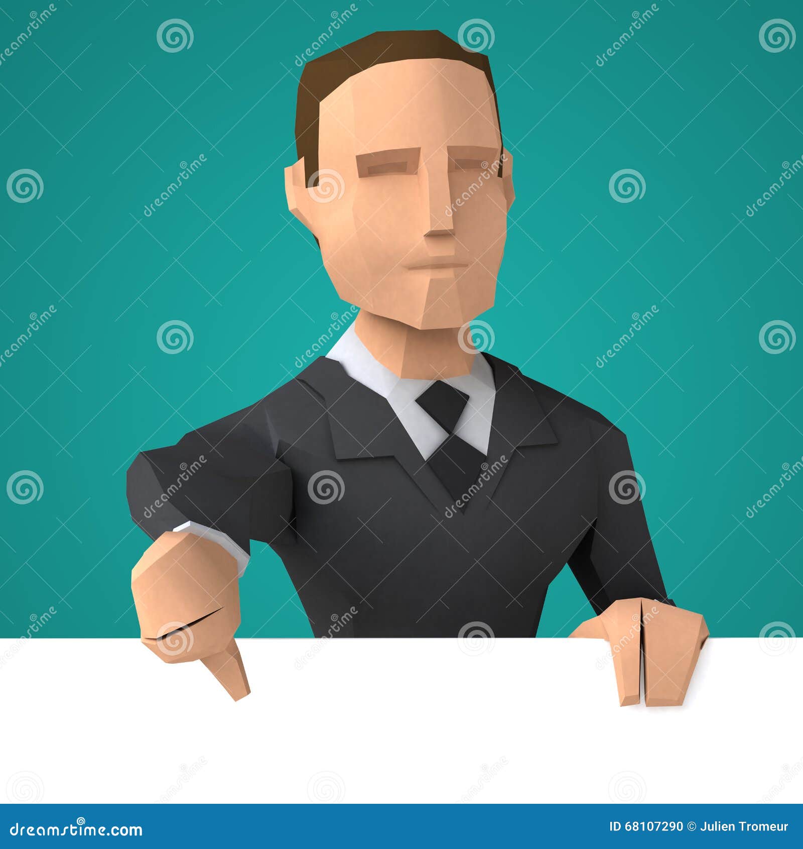 Low poly business man stock illustration. Illustration of suit - 68107290