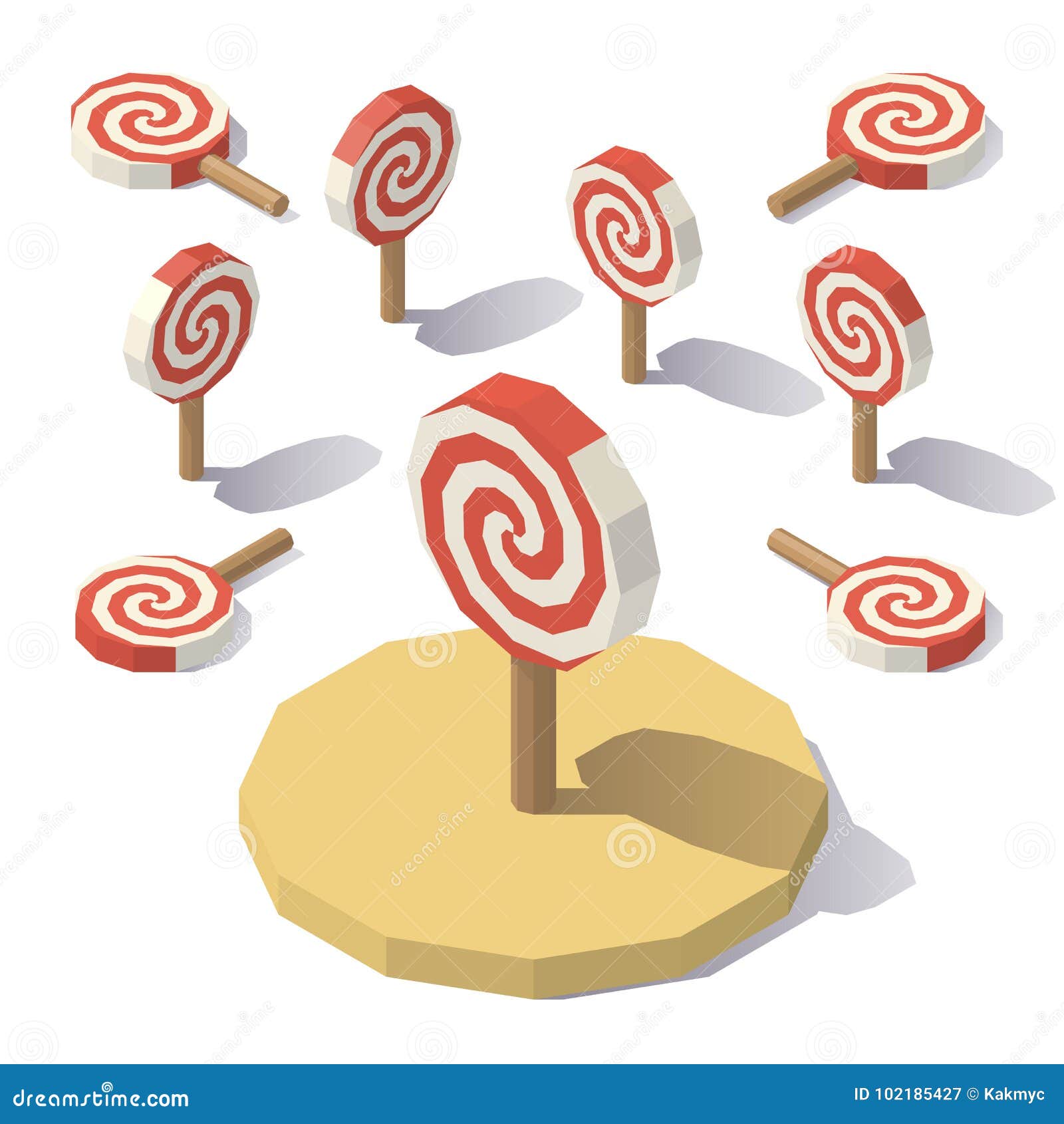 Christmas Lollipop Pixel Art Pattern Seamless. Candy Stick 8 Bit ...