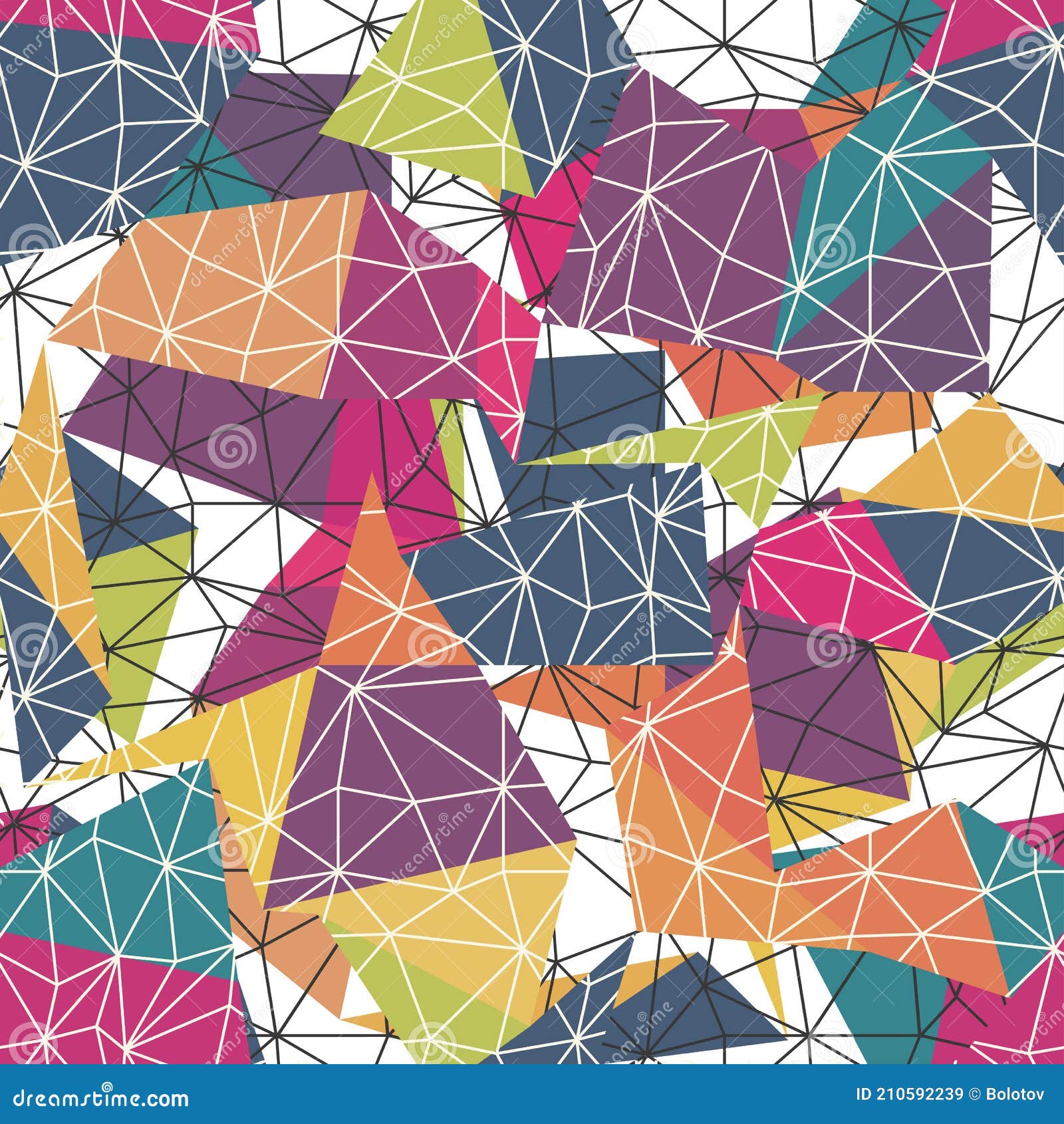 Low-poly_colorful_seamless [Converted Stock Vector - Illustration of ...