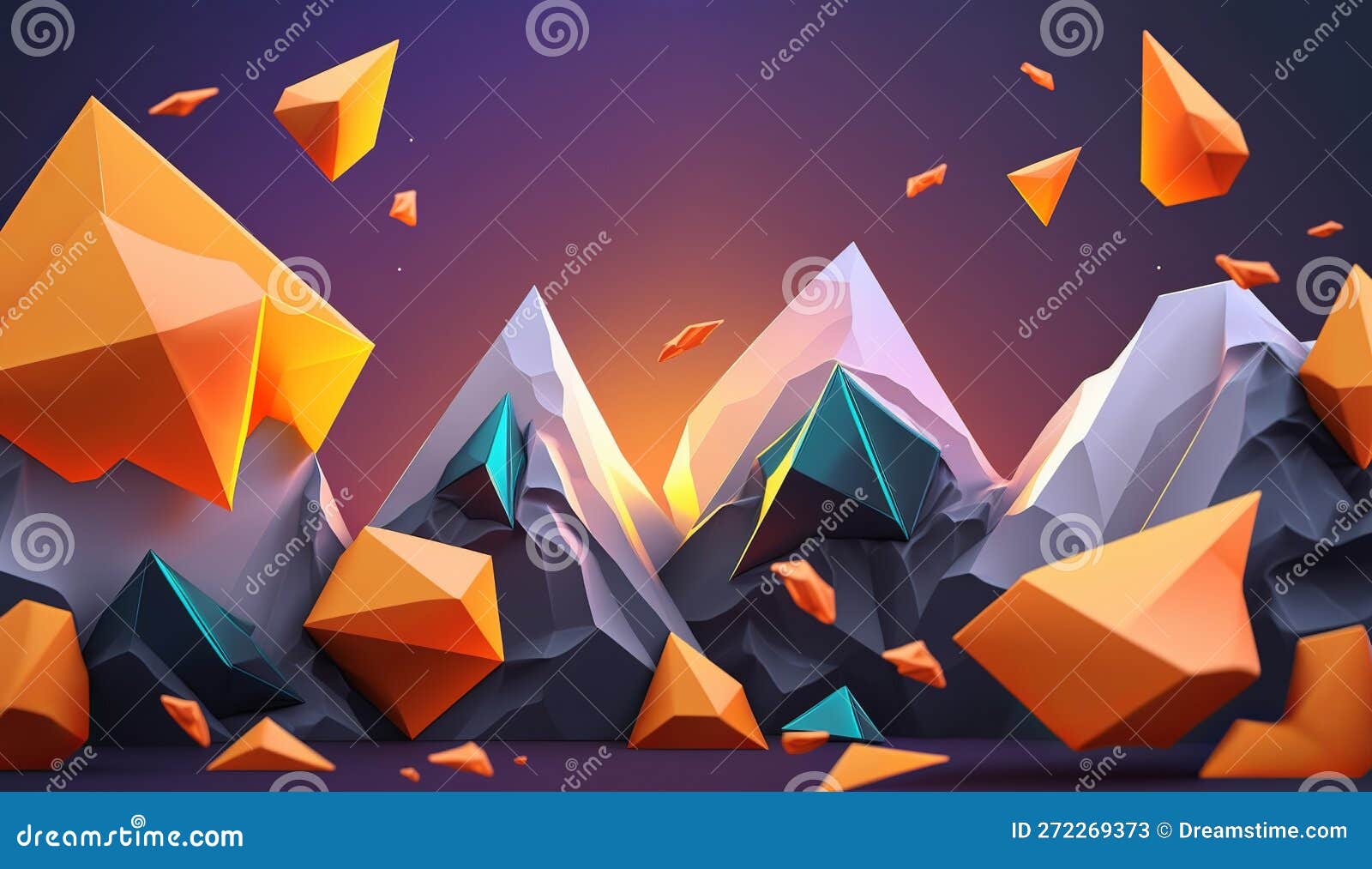 Low Poly Creative Background. Using Your Project Design. Stock Image ...