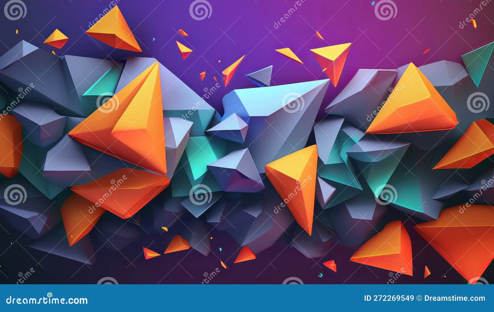 Low Poly Creative Background. Using Your Project Design. Stock Image ...