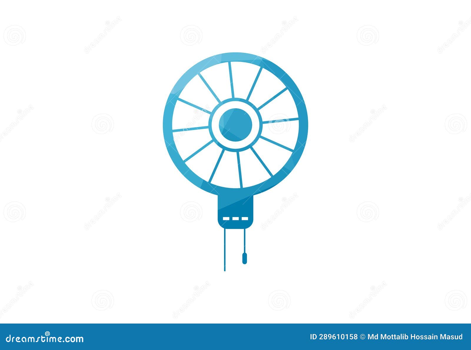 Low Poly and Creative Fan Logo Design, Vector Illustration Stock ...