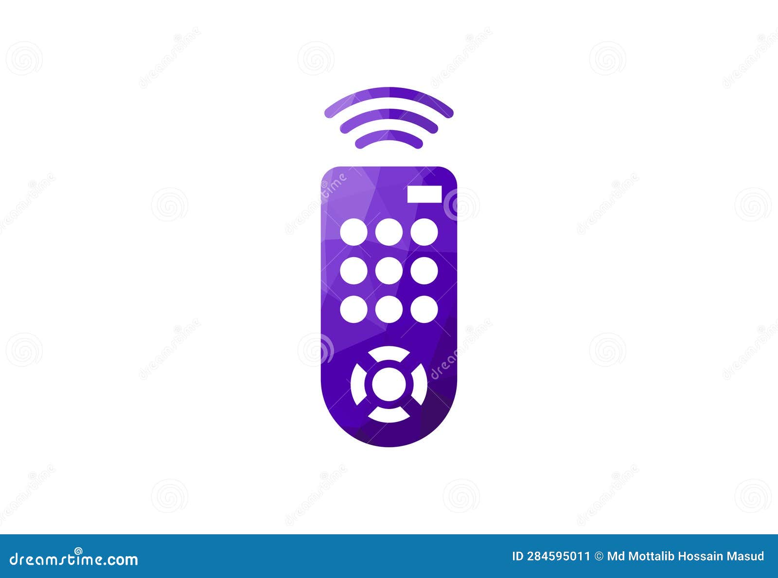 Low Poly and Remote Logo Design, Vector Illustration Stock Illustration ...