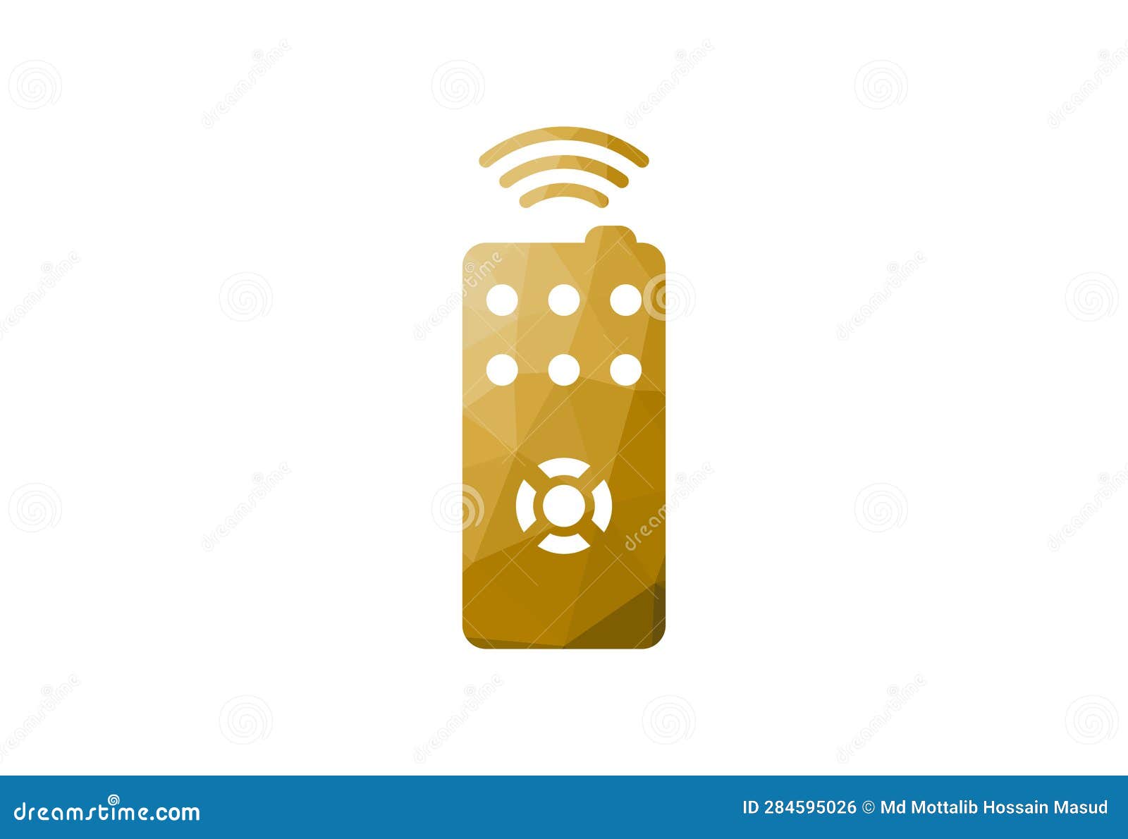 Low Poly and Remote Logo Design, Vector Illustration Stock Illustration ...