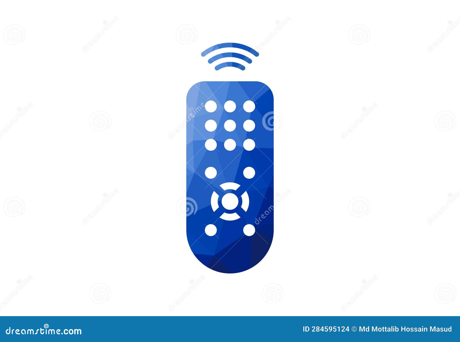 Low Poly and Remote Logo Design, Vector Illustration Stock Vector ...