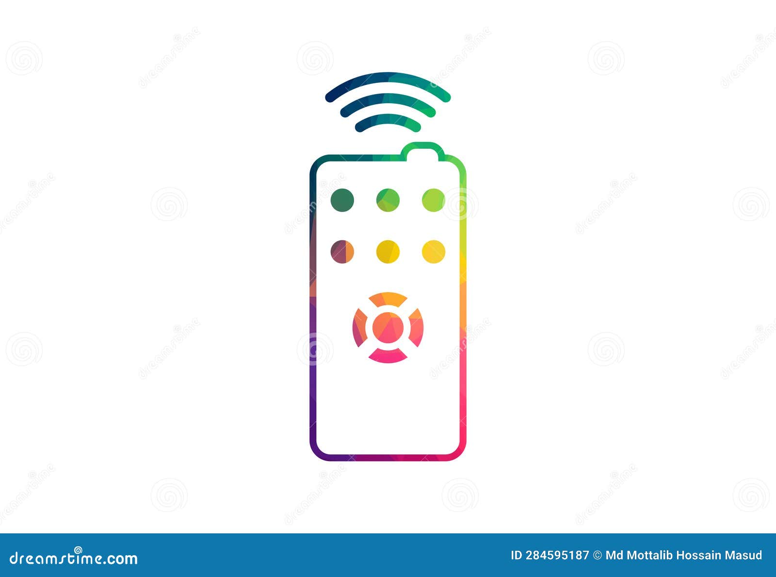 Low Poly and Remote Logo Design, Vector Illustration Stock Vector ...