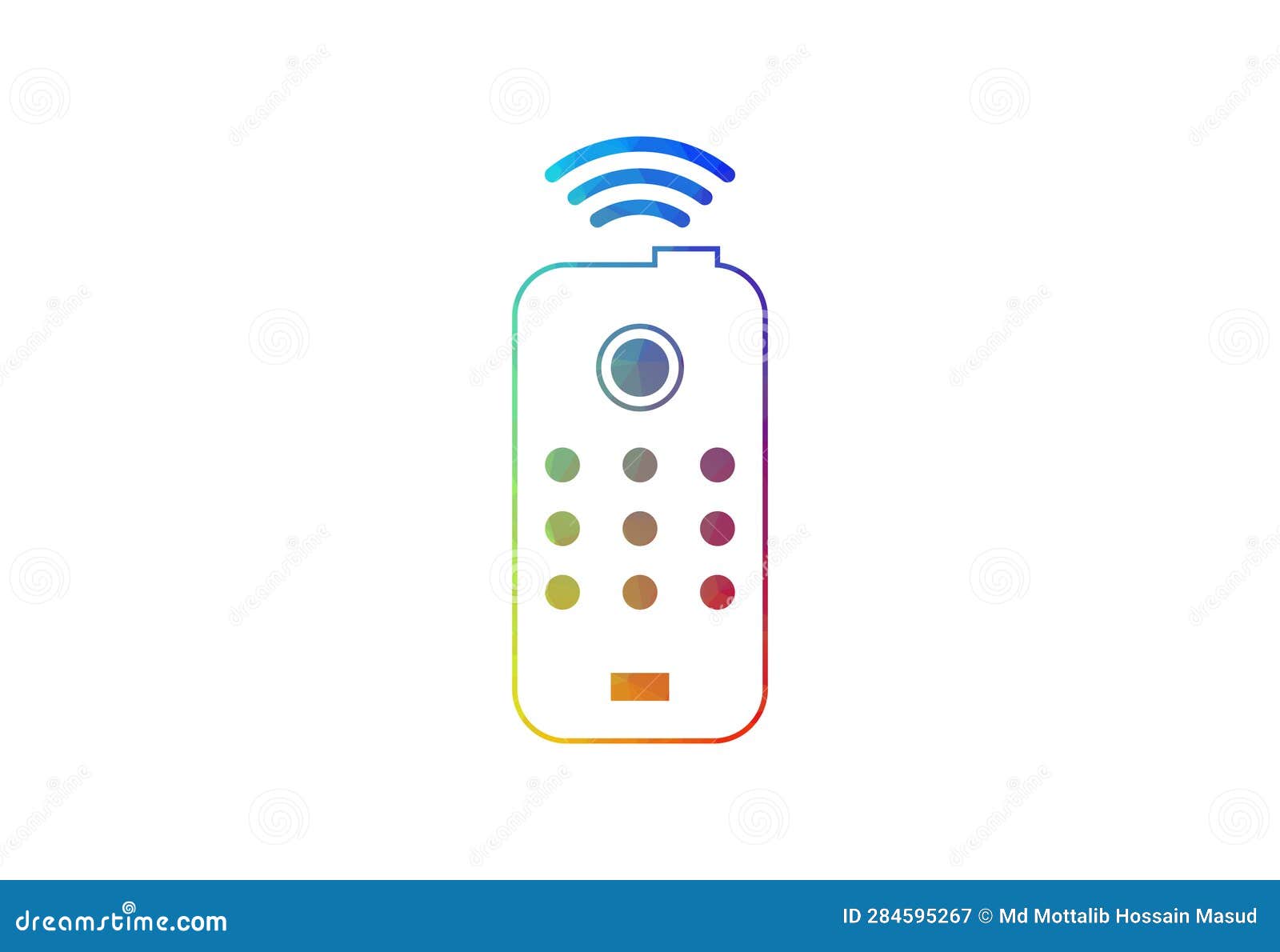 Low Poly and Remote Logo Design, Vector Illustration Stock Vector ...