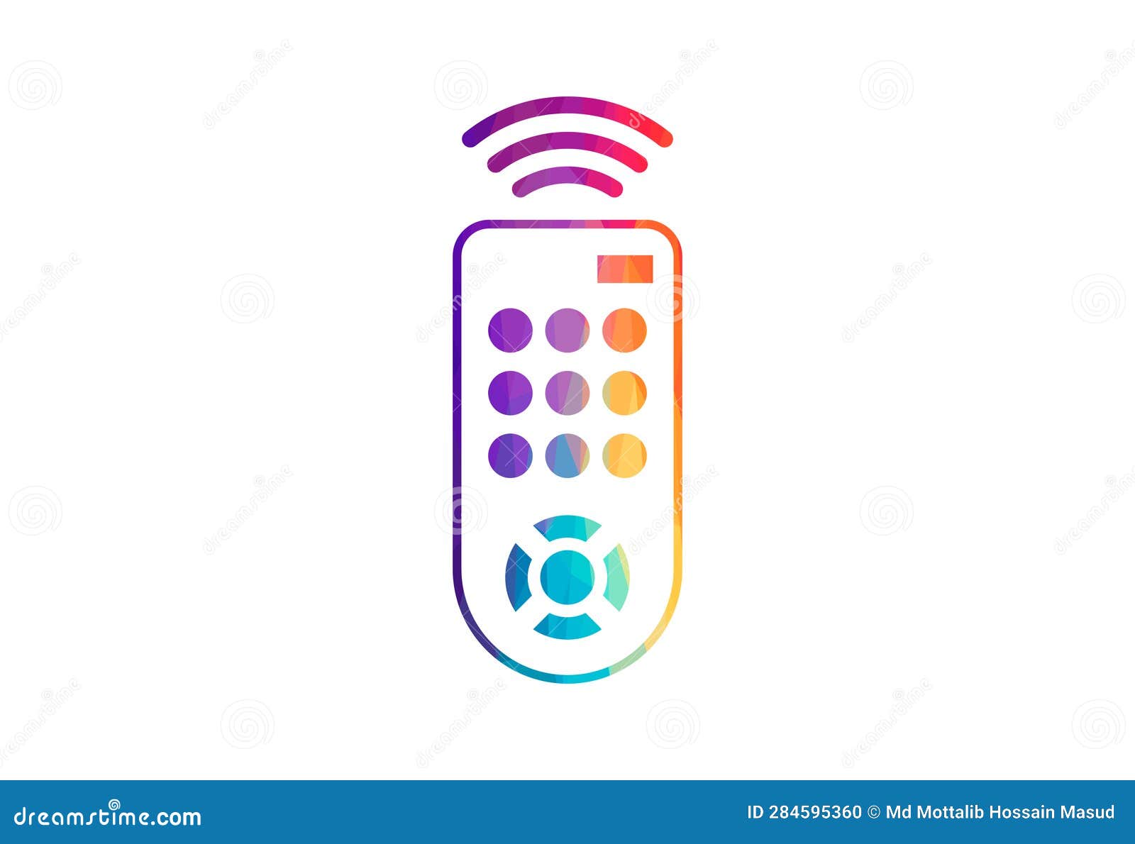 Low Poly and Remote Logo Design, Vector Illustration Stock Vector ...