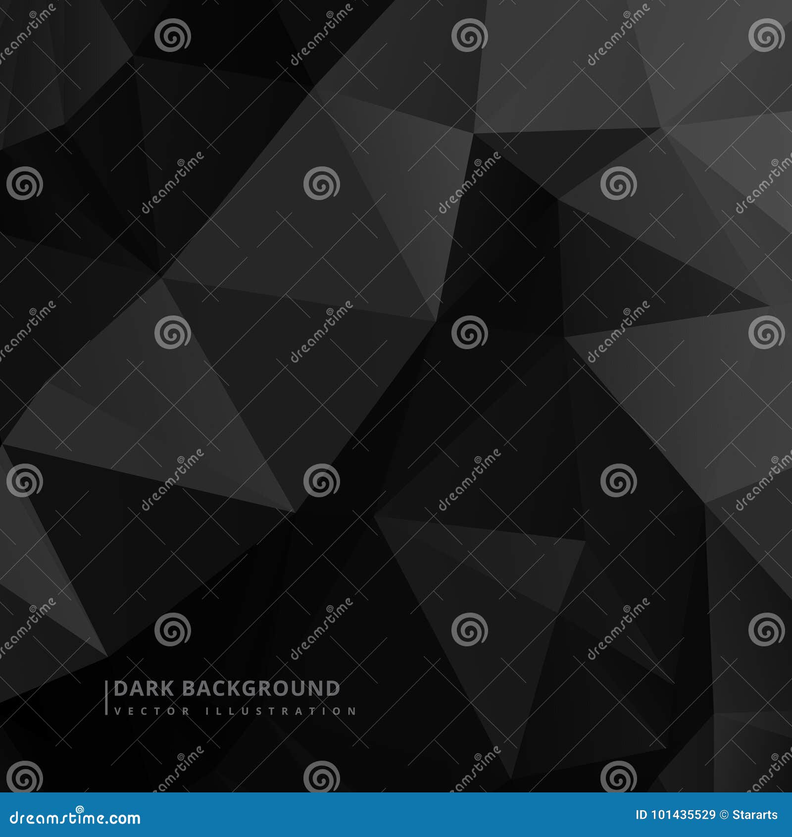 Low Poly Dark Black Background Vector Design Illustration Stock Vector ...