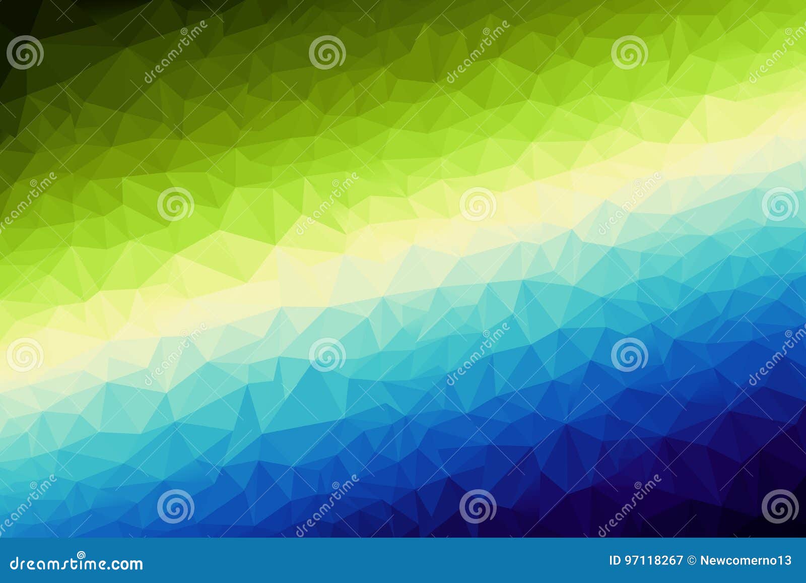 Low Poly Dark Blue and Lime Abstract Background, Polygonal Pattern ...