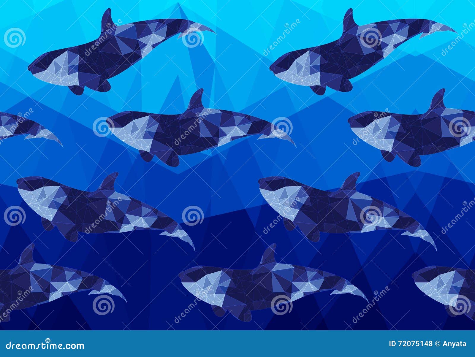 Triangular Fish. Vector Drawing | CartoonDealer.com #96816224