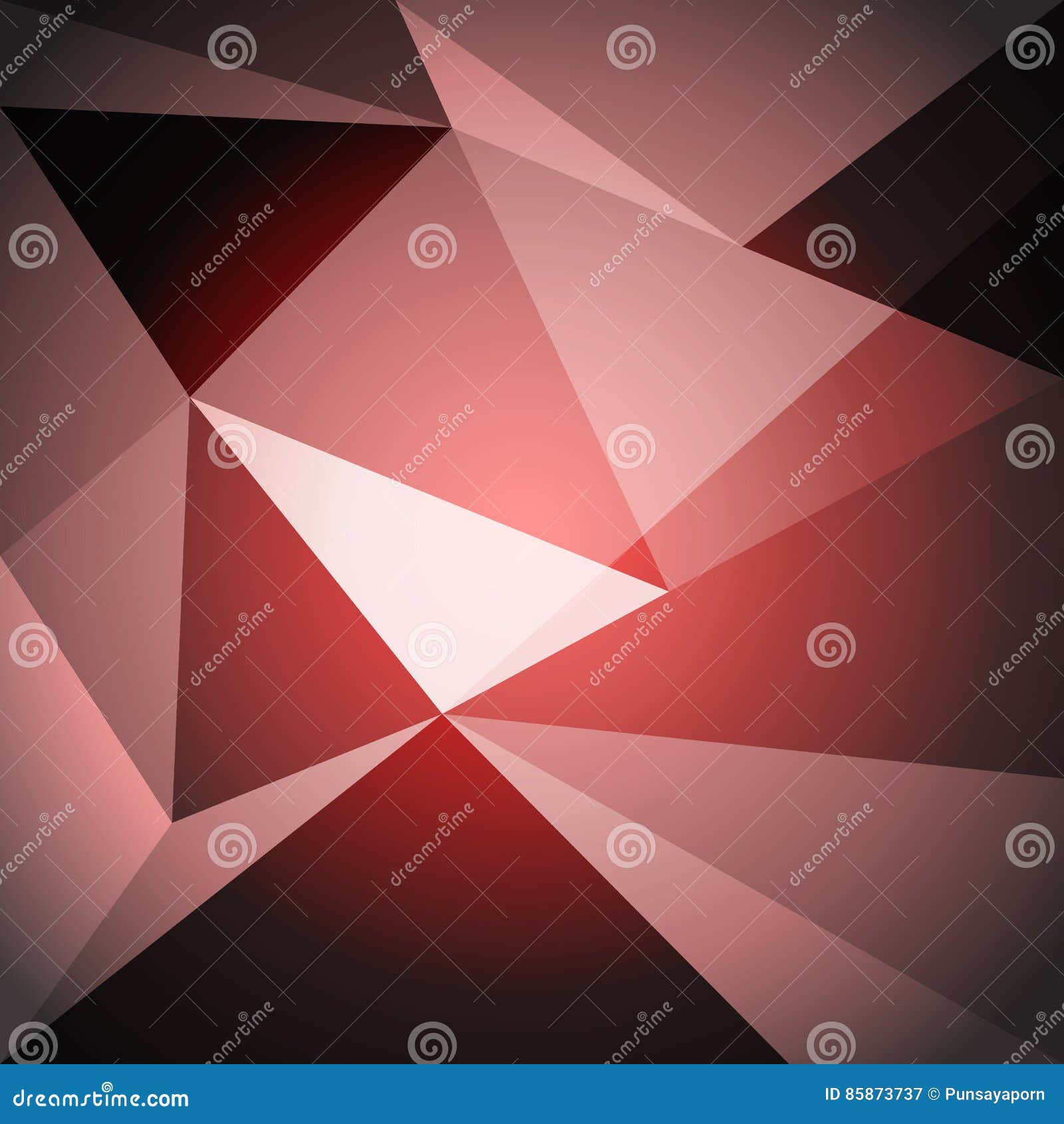 Low Poly Design Element on Red Gradient Background Stock Vector ...