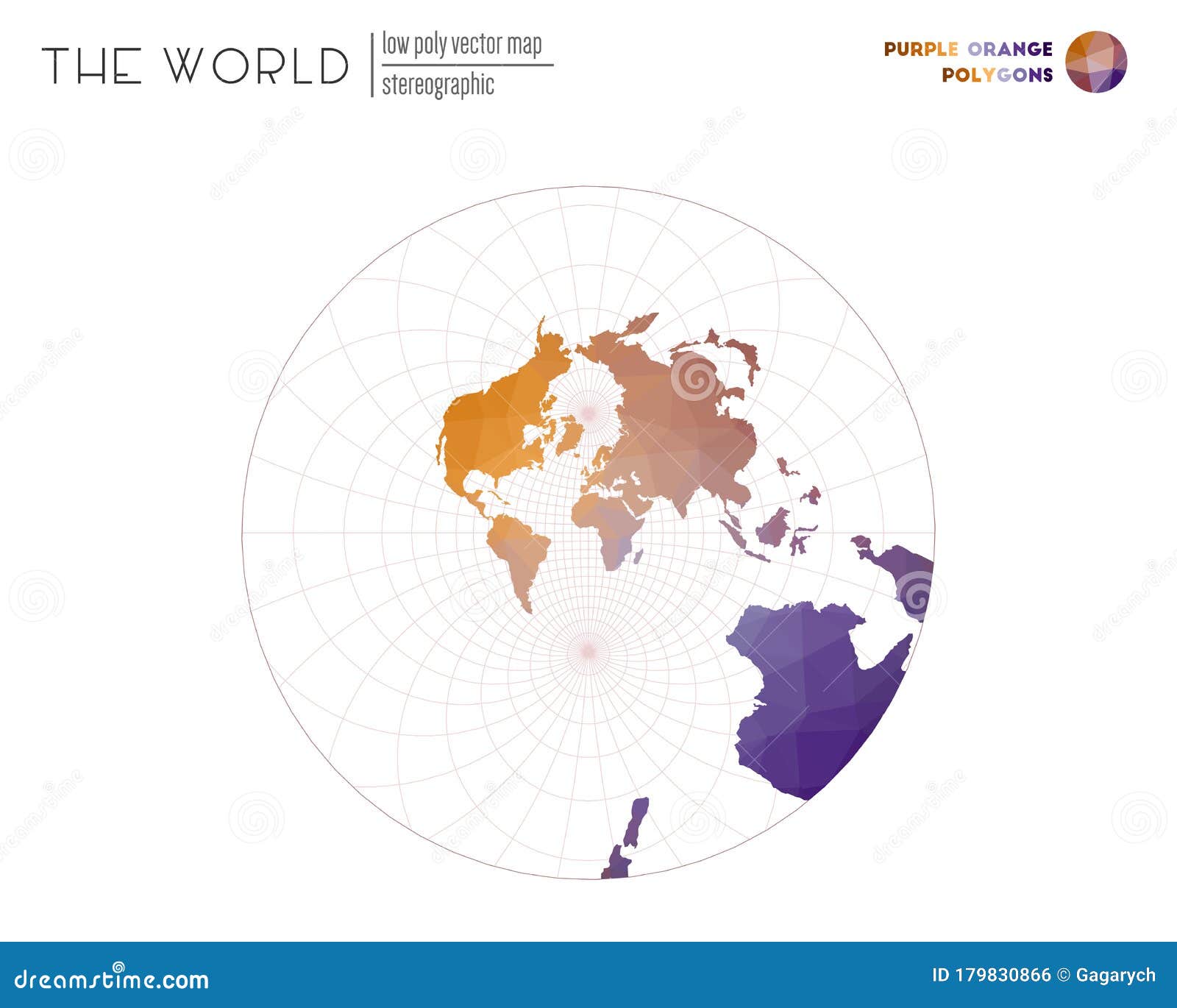 Low Poly Design of the World. Stock Illustration - Illustration of ...