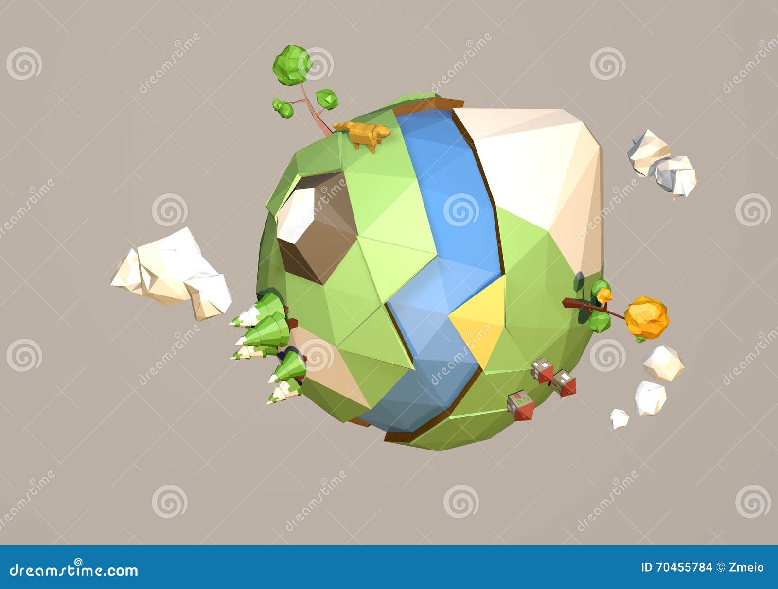 Low poly earth stock illustration. Illustration of graphic - 70455784