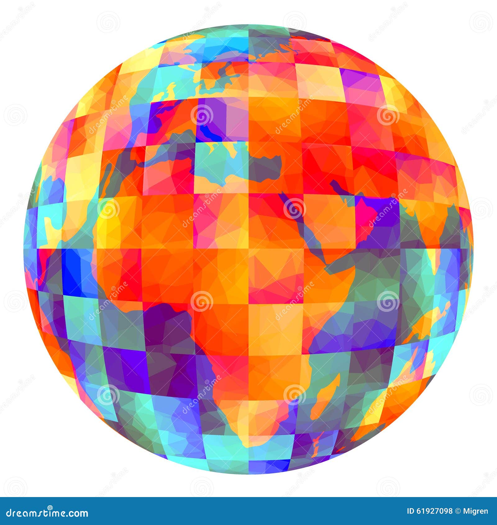 Low poly earth stock vector. Illustration of global, planet - 61927098