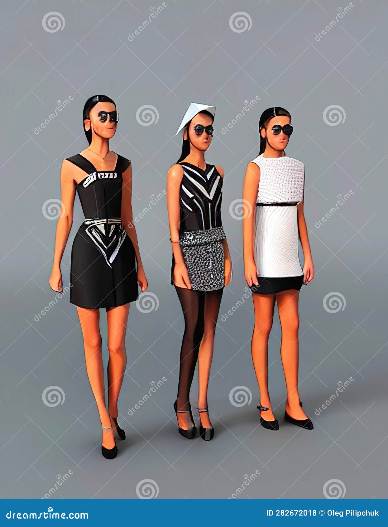 Low Poly: Fashion Show, Entry of Models, Ai Generated Stock ...