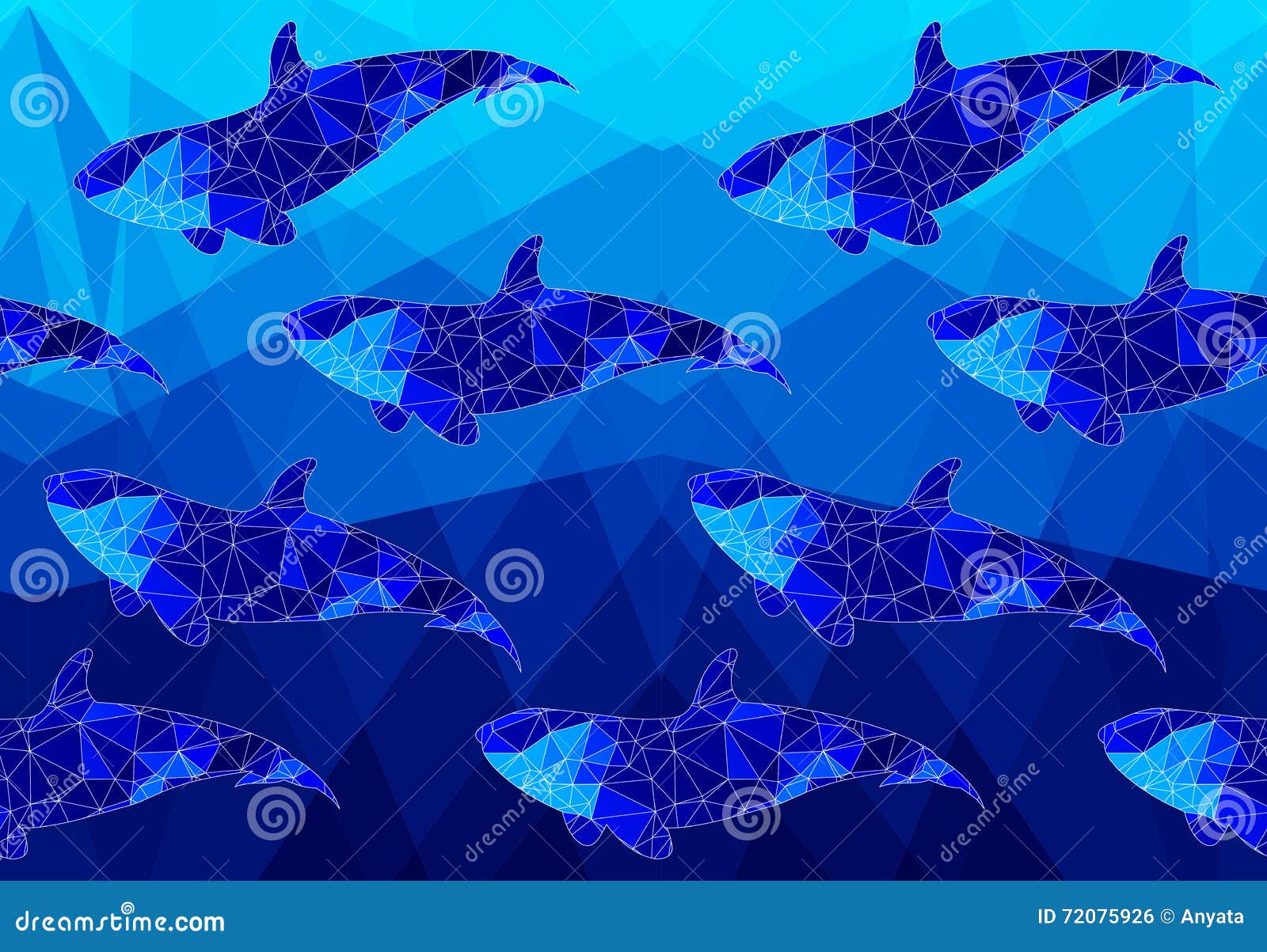 Triangular Fish. Vector Drawing | CartoonDealer.com #96816224