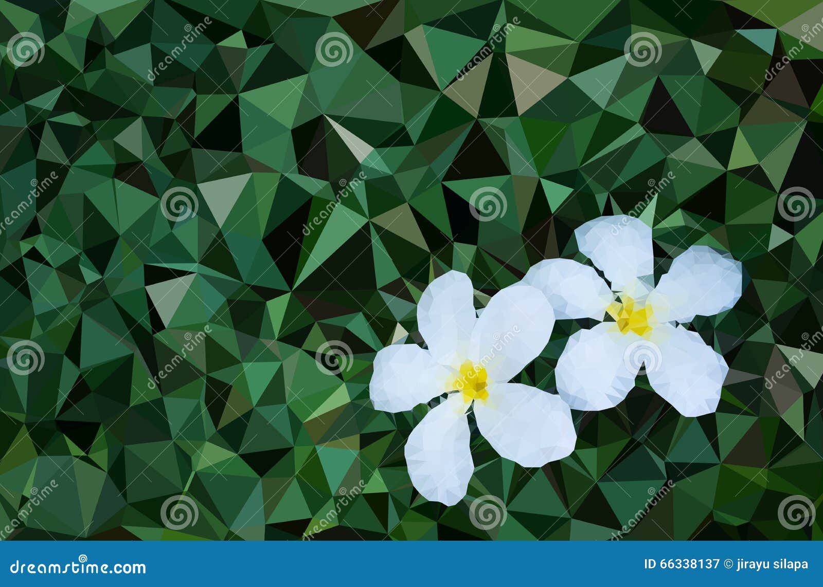 Low poly flower stock illustration. Illustration of shape - 66338137